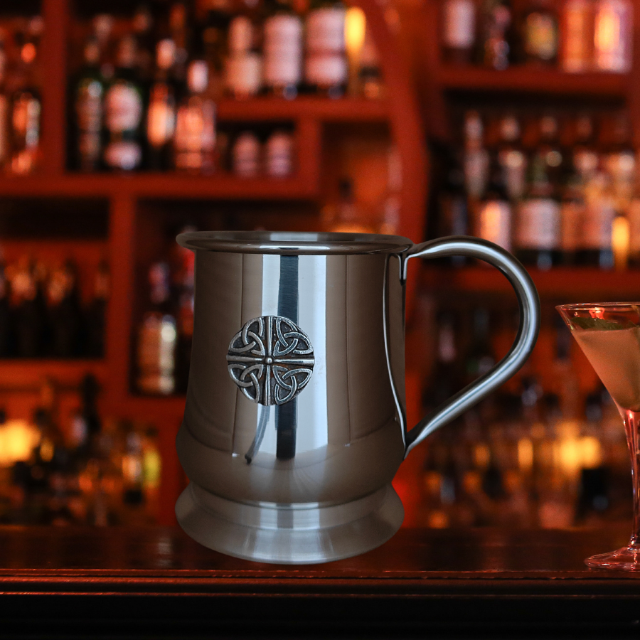 Silver Tankard - Pewter Base Irish Designs | Mullingar Pewter