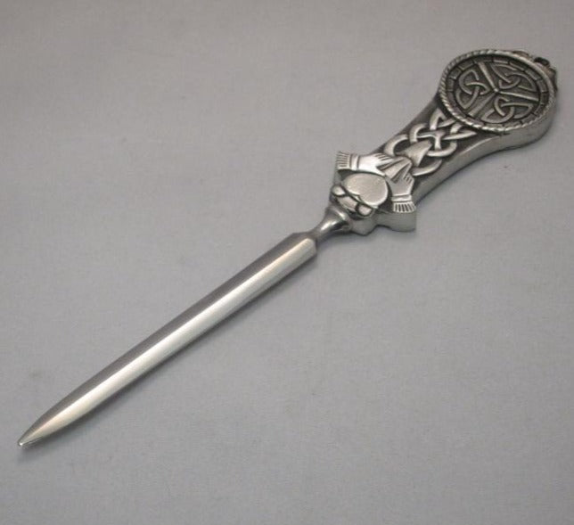 Irish Pewter Letter Opener 9" - Claddagh & Trinity Design | Mullingar ...