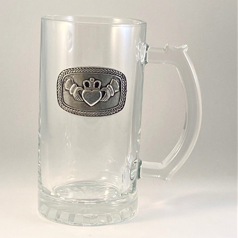Glass Beer Tankard 15oz - Pewter Irish Celtic Designs | Mullingar Pewter